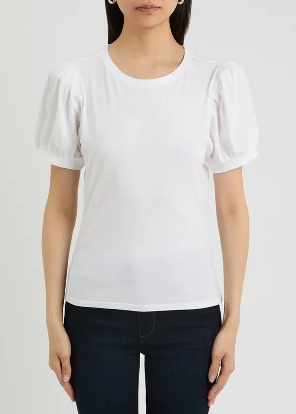 Paige Puff Sleeve Cotton T-shirt