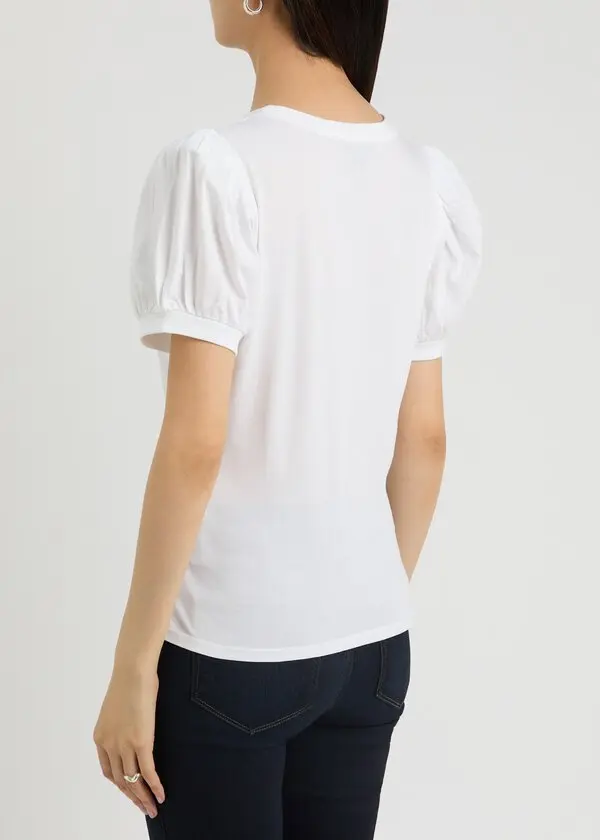 Paige Puff Sleeve Cotton T-shirt