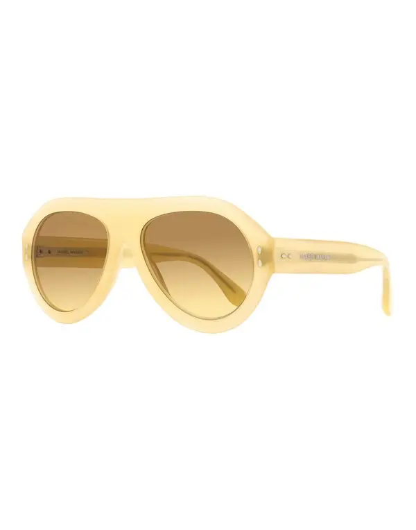 Isabel Marant Cream Sunglasses LOELIA Woman beige - grey | ISABEL MARANT Official online store main image 2