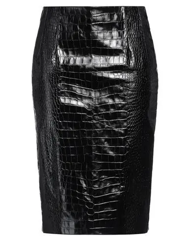 Versace Calfskin Midi Skirt