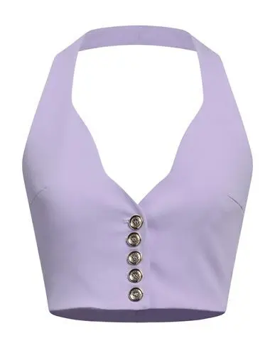 Pinko Crepe Crop Top - Purple