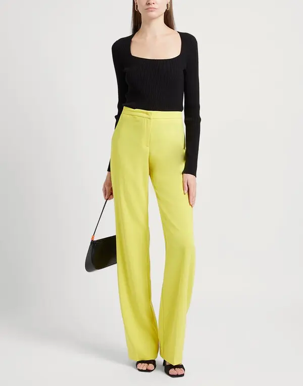 Pinko Flared Cady Pants - Yellow