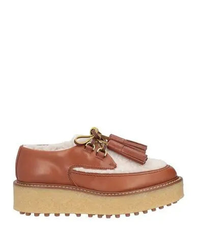 TOD'S Lace-up Flatforms - Brown