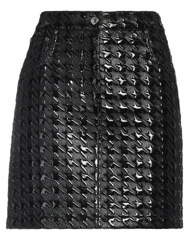 MSGM Mini Skirt With Houndstooth Pattern - Black