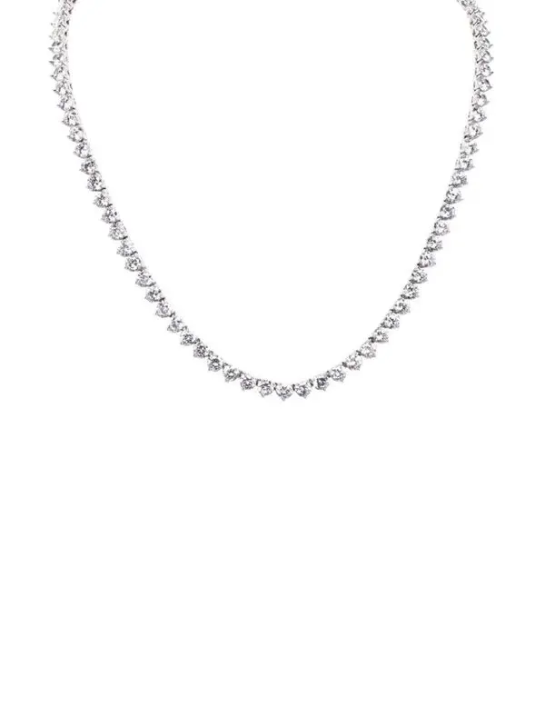 FANTASIA BY DESERIO Tennis Necklace - Silver