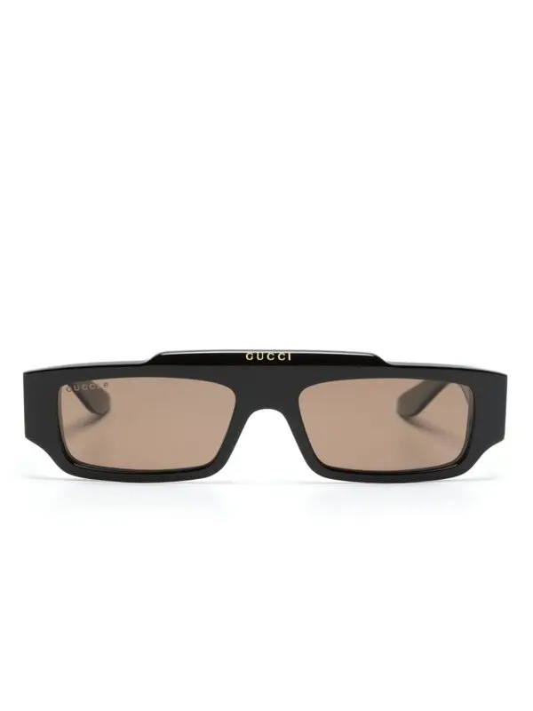 Gucci Logo-print Rectangle Sunglasses