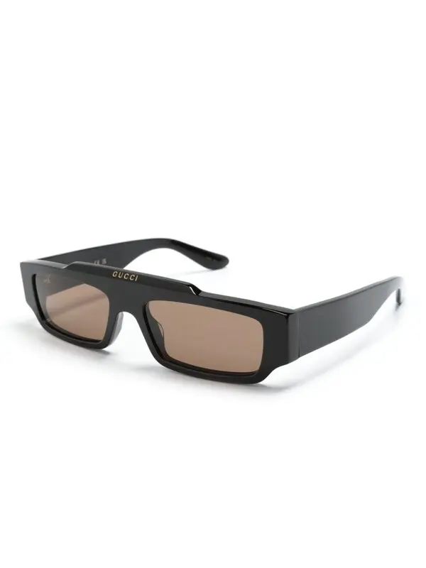 Gucci Logo-print Rectangle Sunglasses