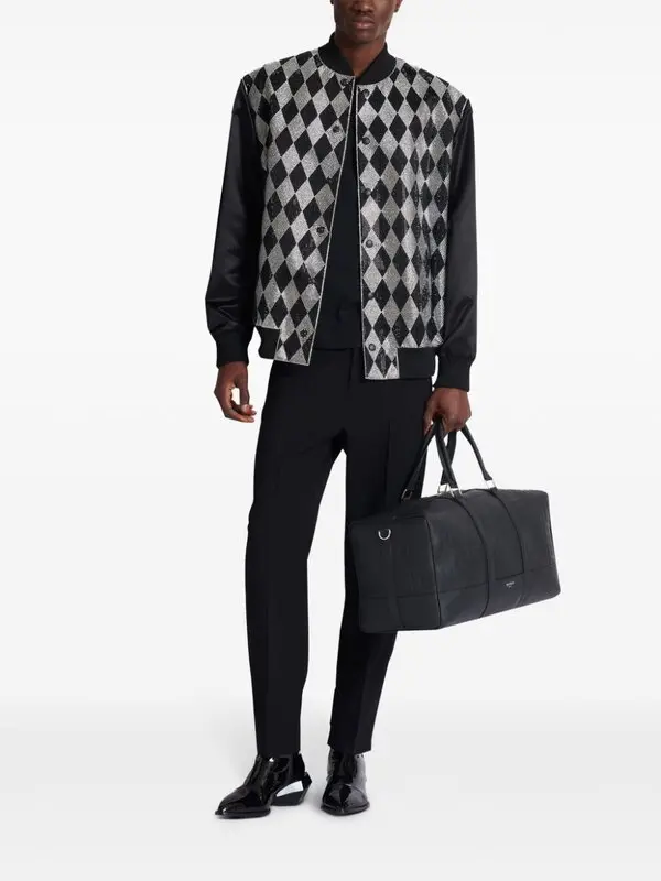 Balmain Rhinestone-embellished Bomber Jacket
