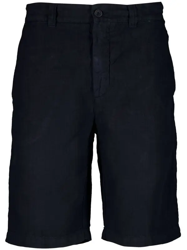 120% Lino Mid-rise Bermuda Shorts