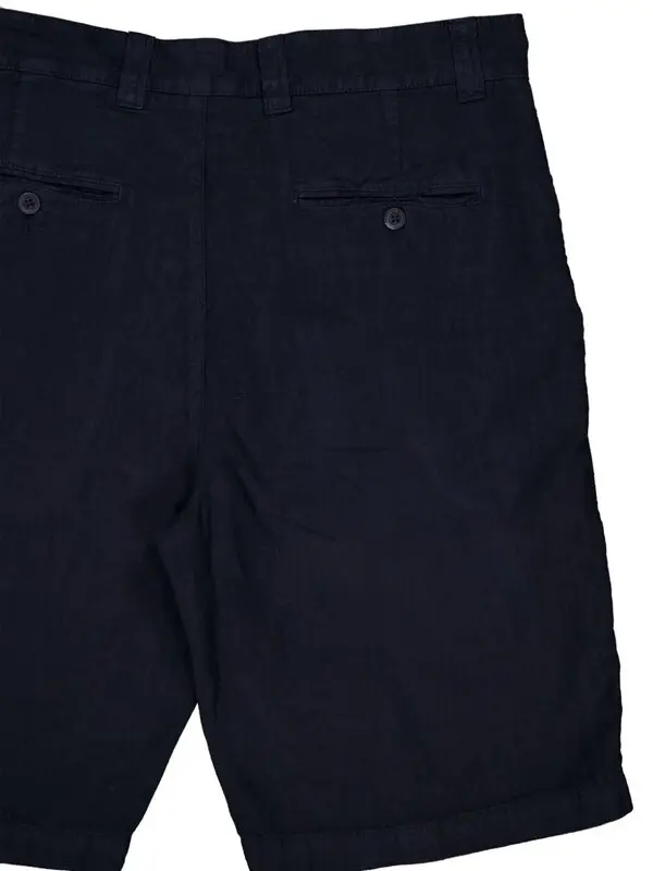 120% Lino Mid-rise Bermuda Shorts