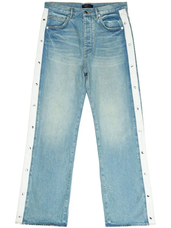 PURPLE BRAND Stud-embellished Straight-leg Jeans