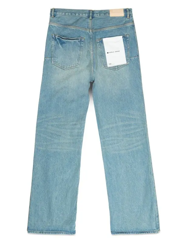 PURPLE BRAND Stud-embellished Straight-leg Jeans