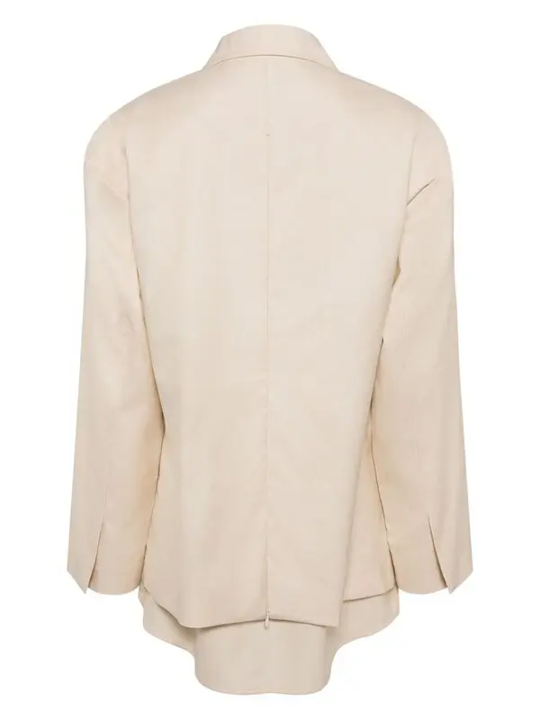 Goen.j Layered Single-breasted Blazer - Neutrals