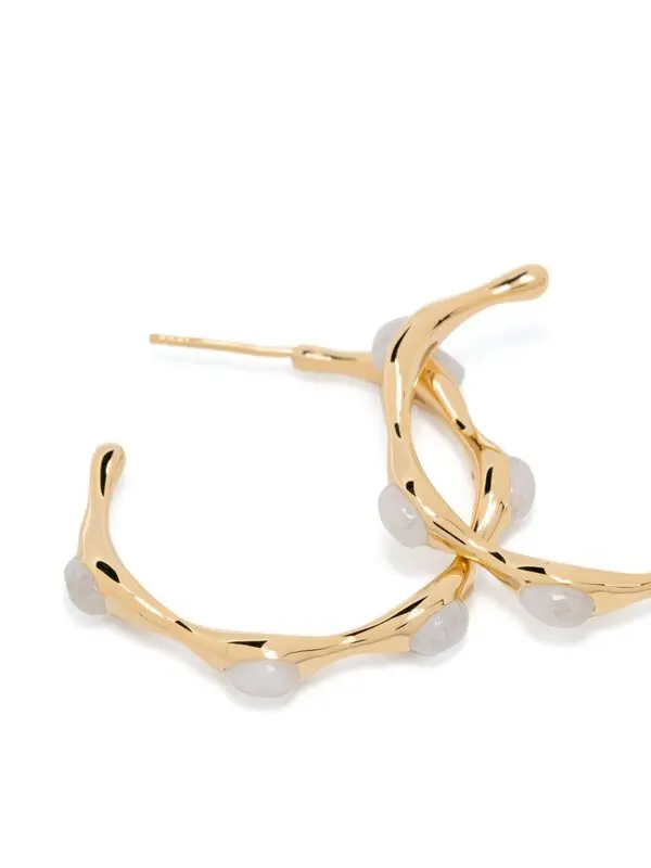 MISSOMA Magma Rainbow Moonstone Hoop Earrings