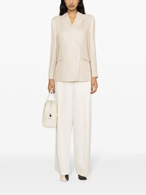 Max Mara Laura Double-breasted Linen Blazer
