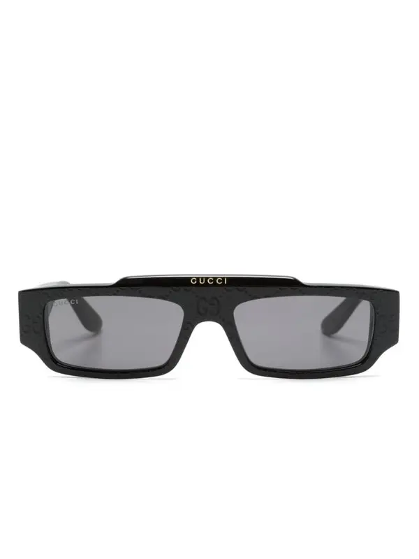 Gucci Rectangle-frame Sunglasses - Black