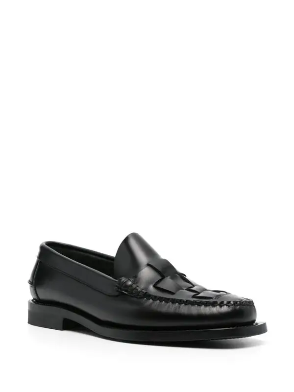 Hereu Nombela Interwoven Leather Loafers