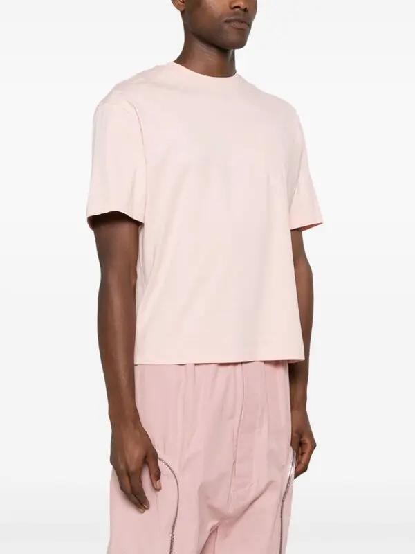 Neil Barrett Thunderbolt-print Cotton T-shirt - Pink
