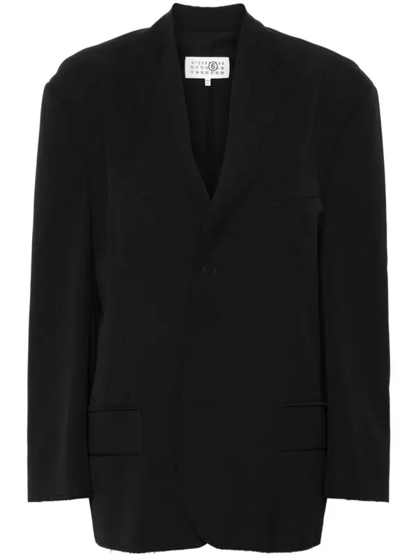 MAISON MARGIELA Raw-cut Single-breasted Blazer