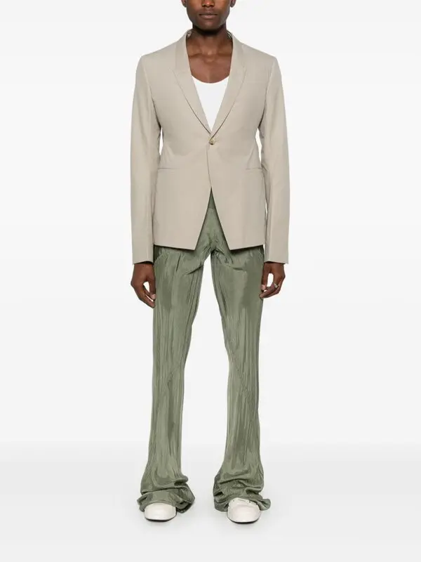 Rick Owens Single-breasted Poplin Blazer