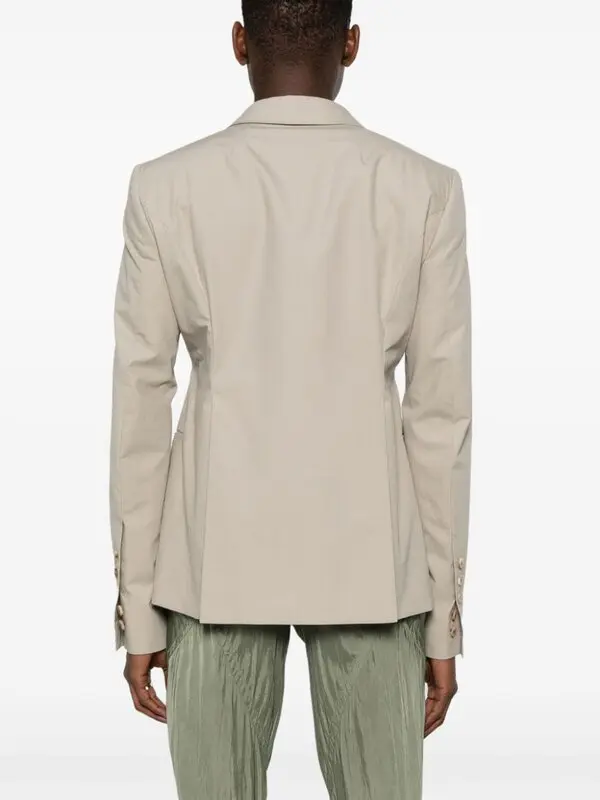 Rick Owens Single-breasted Poplin Blazer