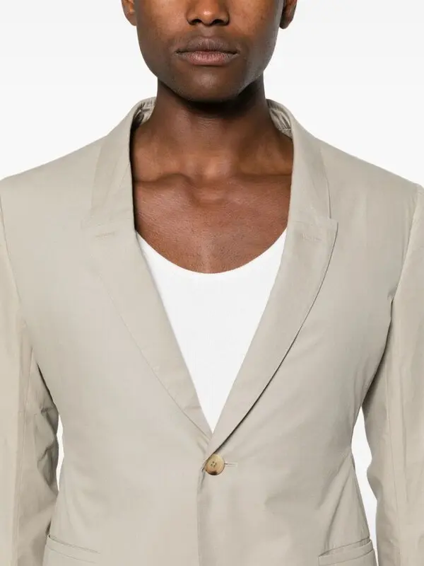 Rick Owens Single-breasted Poplin Blazer