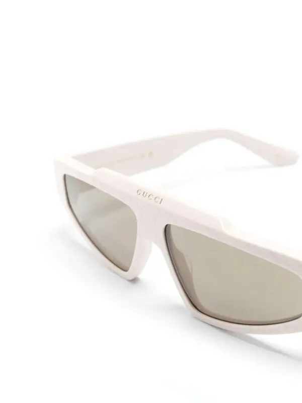 Gucci Geometric-frame Sunglasses - White
