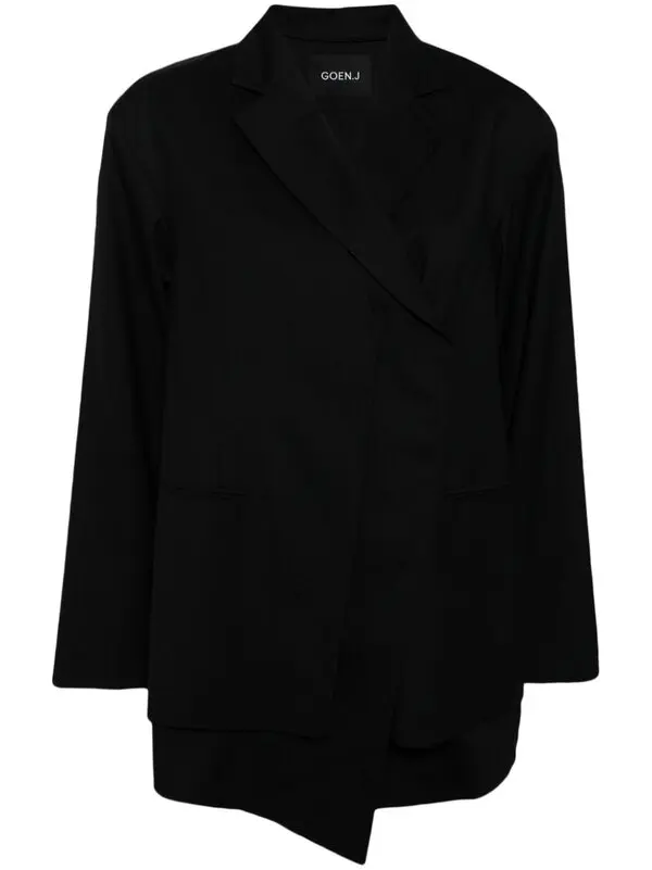 Goen.j Layered Single-breasted Blazer - Black