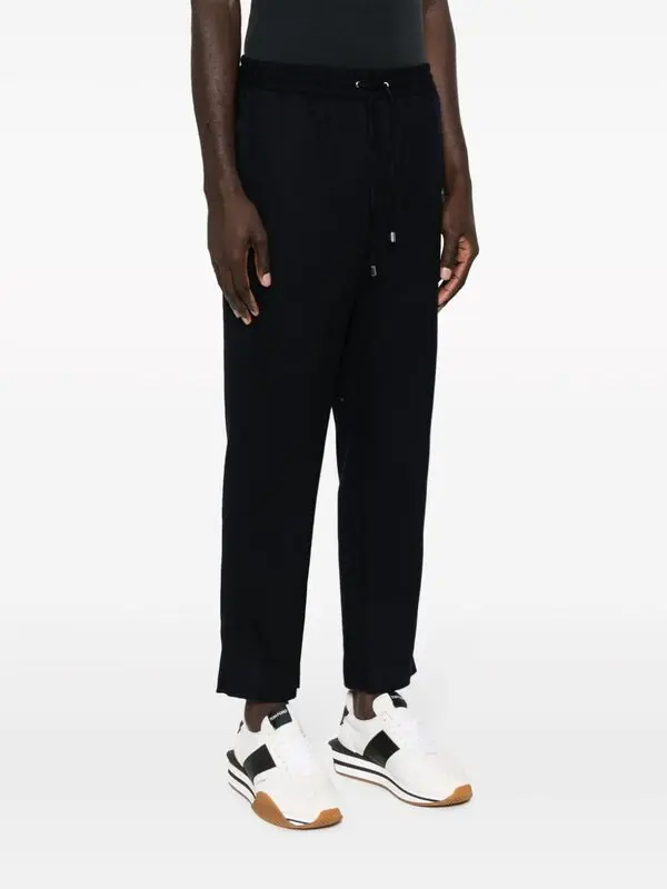 Etro Drawstring-waist Wool Trousers