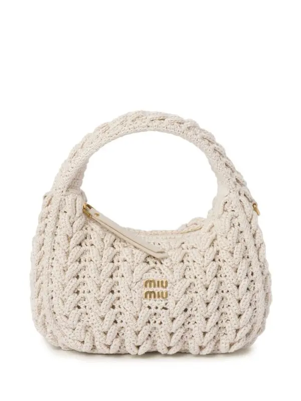 Miu Miu Wander Crochet Tote