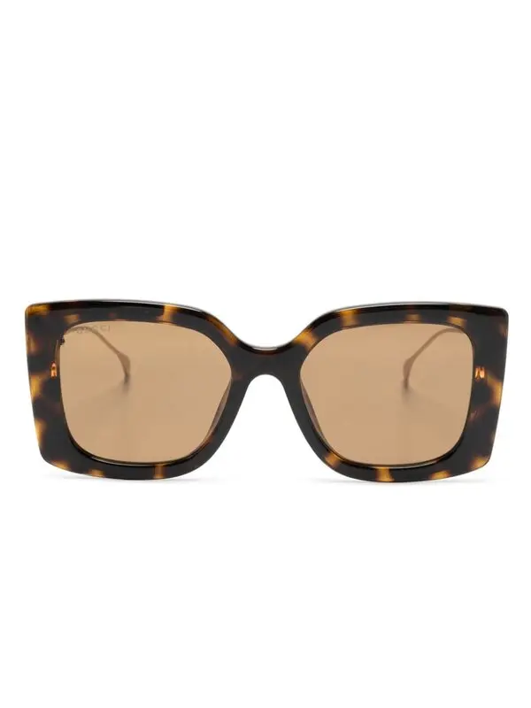 Gucci Oversize-frame Sunglasses - Brown
