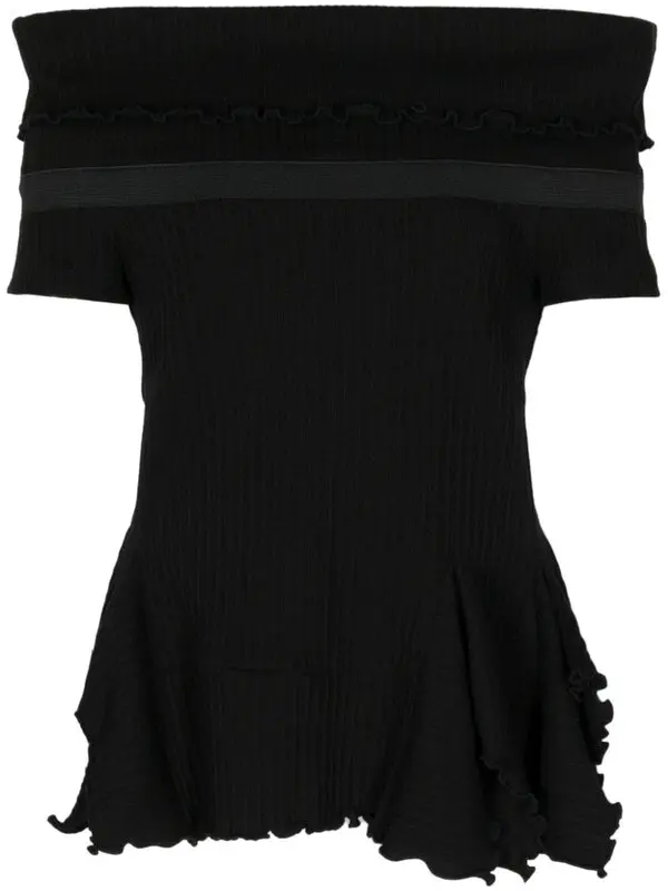 Goen.j Off-shoulder Top - Black