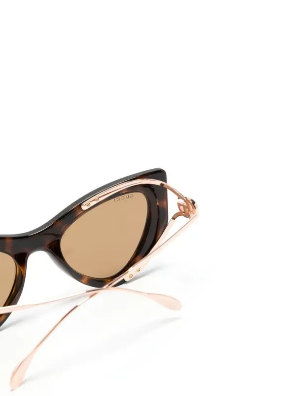 Gucci Tortoiseshell Cat-eye Sunglasses