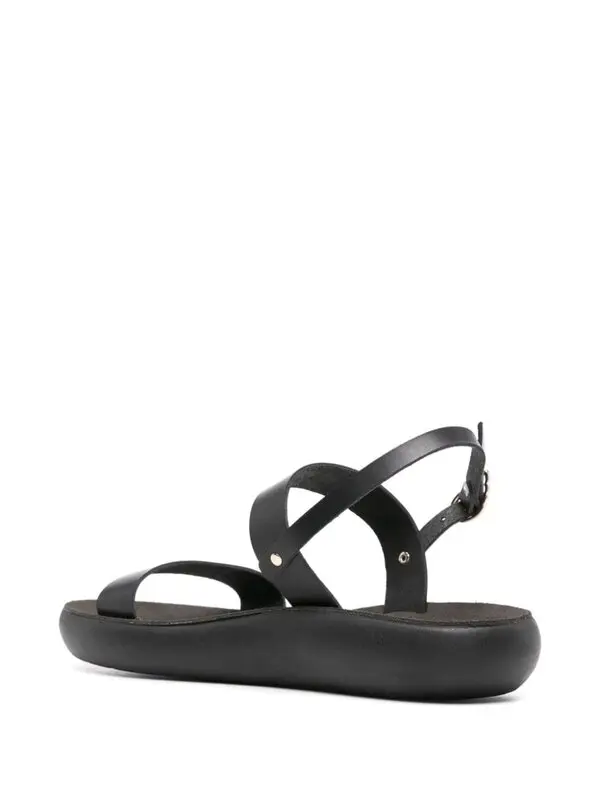 ANCIENT GREEK SANDALS Clio Leather Sandals - Black