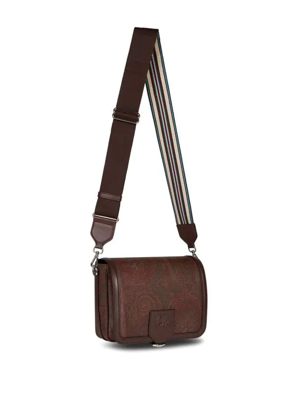 Etro Bandana-print Crossbody Bag - Brown