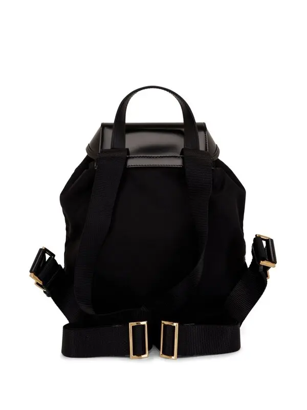 Prada Logo Plaque Buckle Backpack