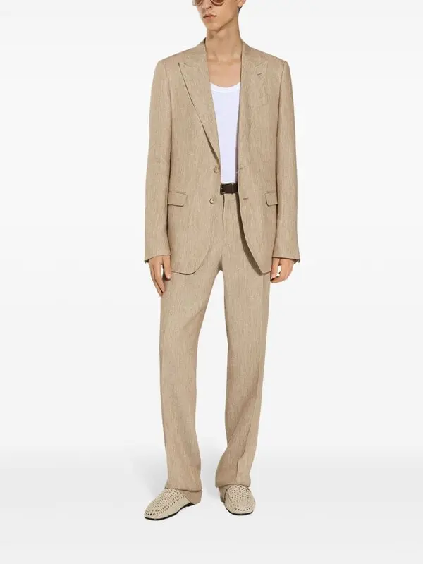 Dolce & Gabbana Tapered Linen Trousers