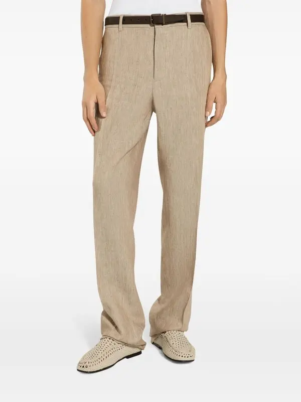 Dolce & Gabbana Tapered Linen Trousers