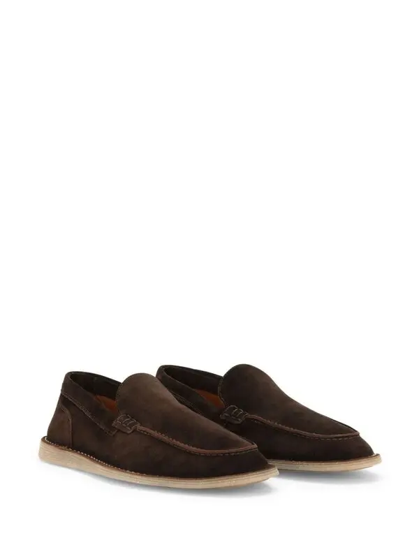 Dolce & Gabbana Suede Loafers - Brown