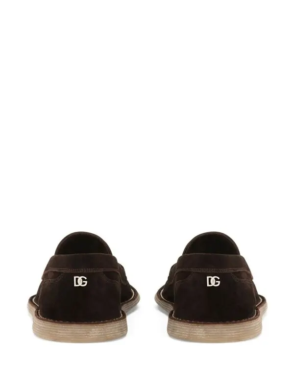 Dolce & Gabbana Suede Loafers - Brown