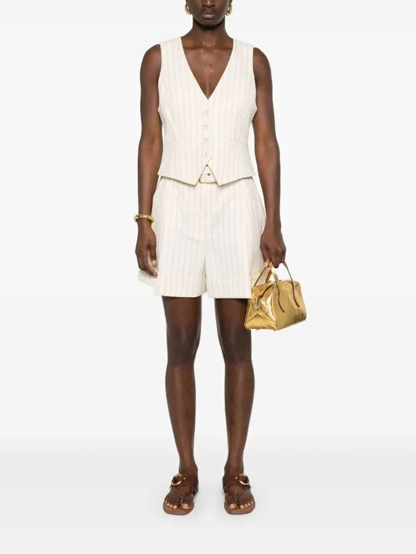 Zimmermann Pinstriped Herringbone Waistcoat - Neutrals