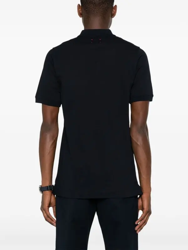 Kiton Piqué-weave Polo Shirt - Blue
