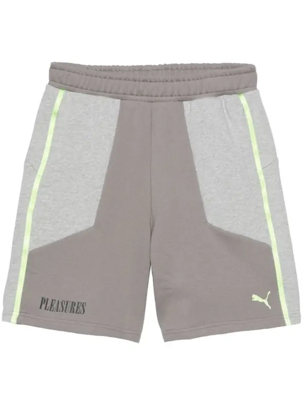 PUMA X Pleasures Logo-print Track Shorts - Grey