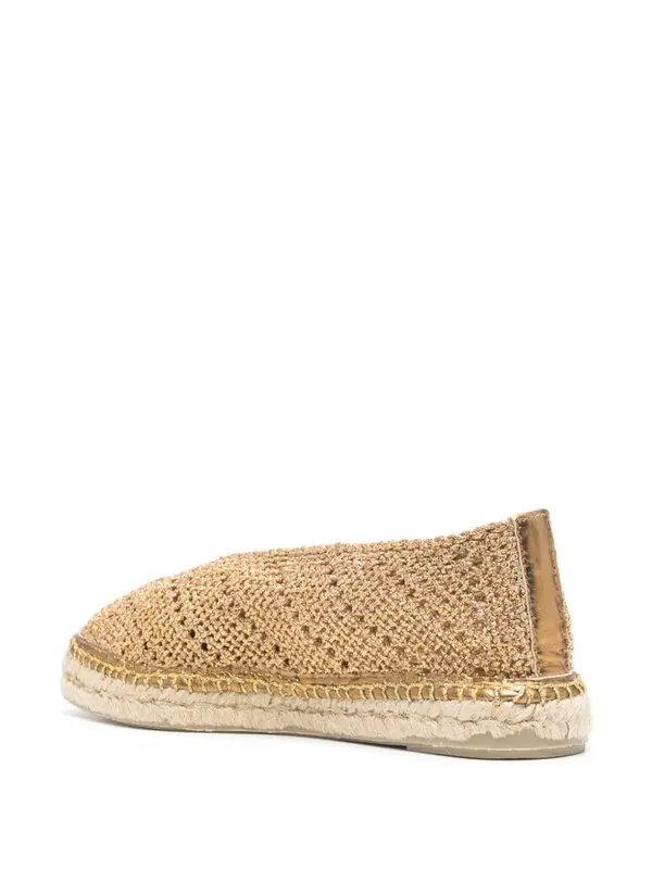 CastaÑer Metallic-threading Espadrilles - Gold