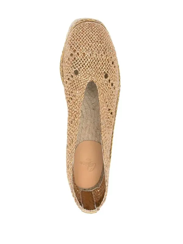 CastaÑer Metallic-threading Espadrilles - Gold
