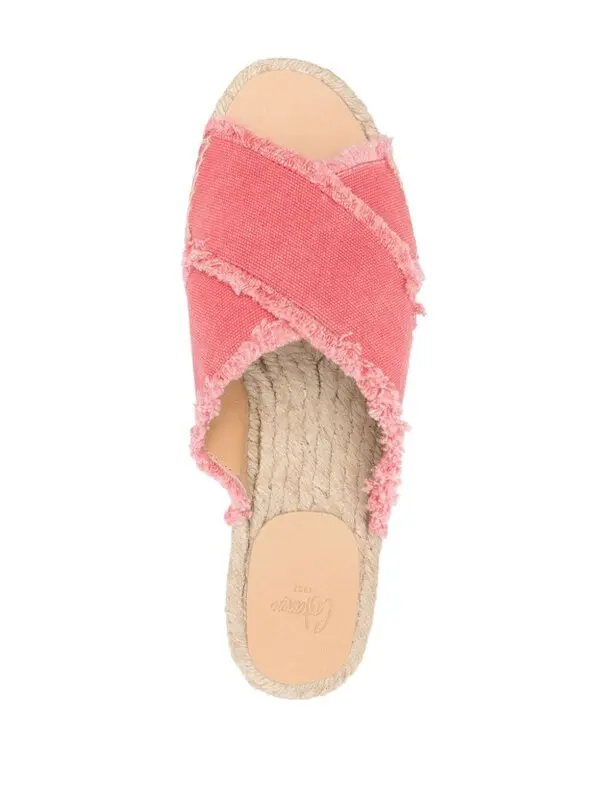 CastaÑer Frayed-detailing Canvas Espadrilles