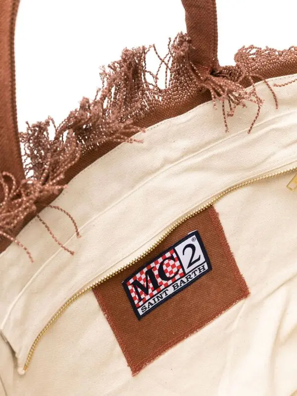 MC2 SAINT BARTH Logo-print Beach Bag