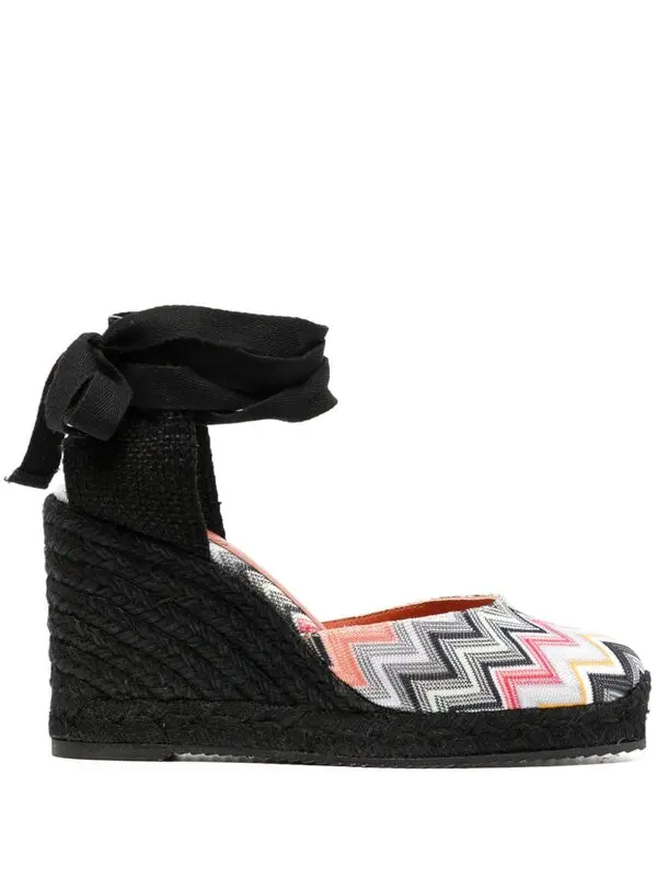 Missoni 100mm Zigzag-pattern Espadrilles