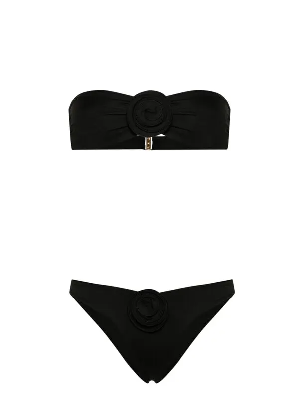 LA REVECHE Vesna Bandeau Bikini - Black