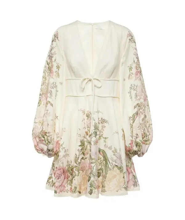 Zimmermann Waverly Linen Mini Dress